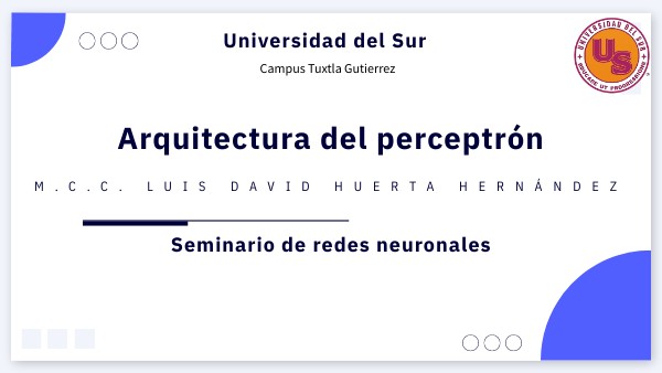 EL PERCEPTRÓN | Genially