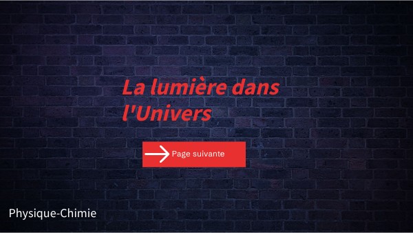 La lumière dans l'Univers