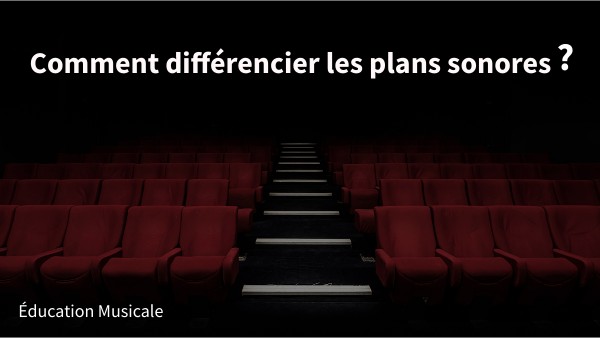 Comment différencier les plans sonores | Genially