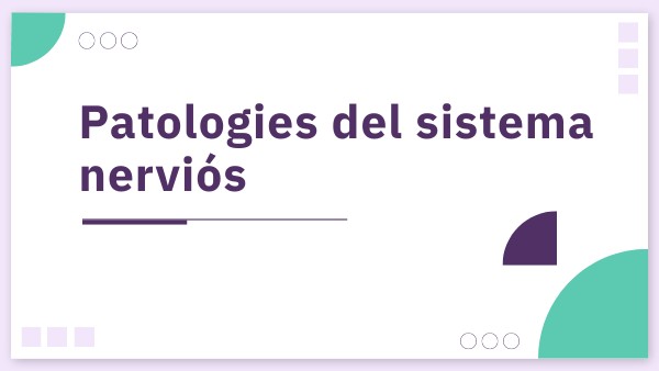 patologies SN | Genially