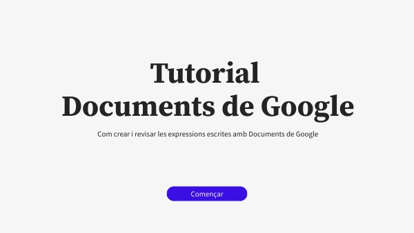 Tutorial Google Documents