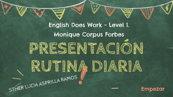 PRESENTACIÓN RUTINA DIARIA | Genially
