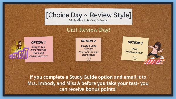 Unit Review Day