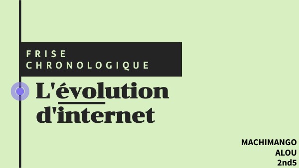 FRISE EVOLUTION D'INTERNET