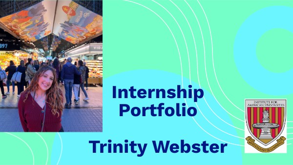 Internship Portfolio Trinity Webster | Genially