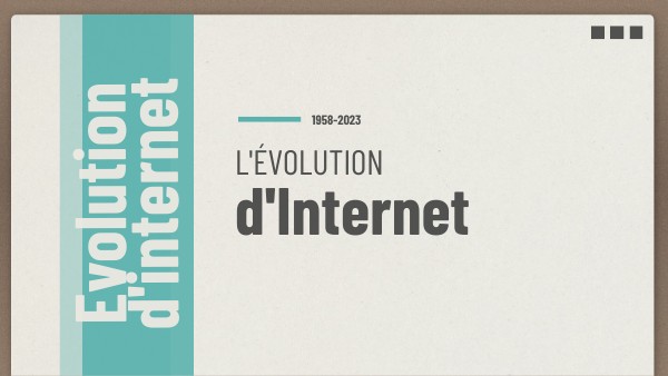 Frise sur l'évolution d'Internet
