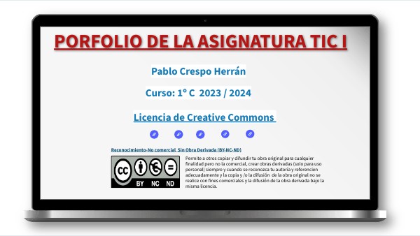 Pablo Crespo Herrán 1ºC - Portfolio TIC