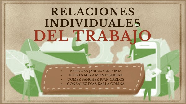 Relaciones individuales del trabajo