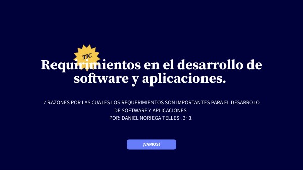 Requerimientos de software.