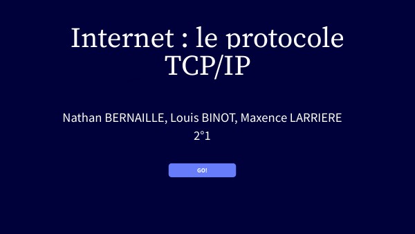 Exposé n°2 IP/TCP | Genially