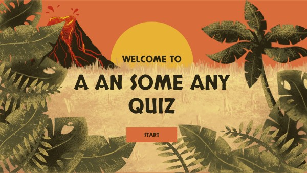 a an some any quiz | Genially