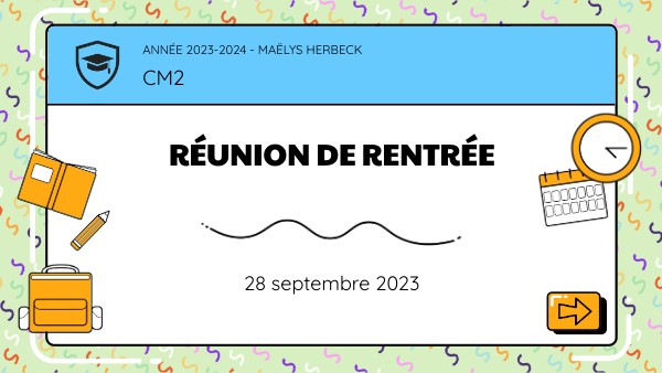 Réunion parents 2023 | Genially