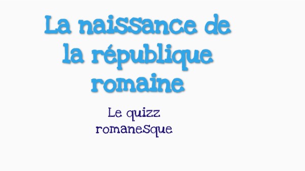 Copie - Quiz Latin
