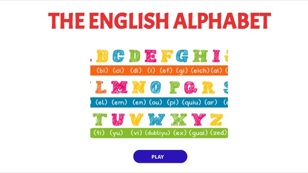 The English alphabet and colours | Genially