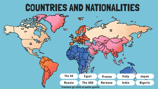 Countries and Nationalities | Genially