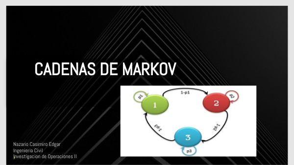 CADENAS DE MARKOV