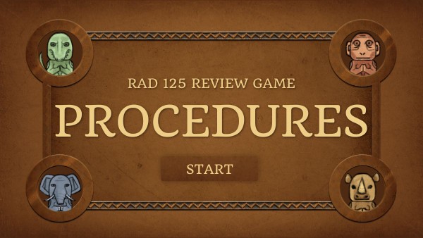 RAD 125 PROCEDURES JUMANJI