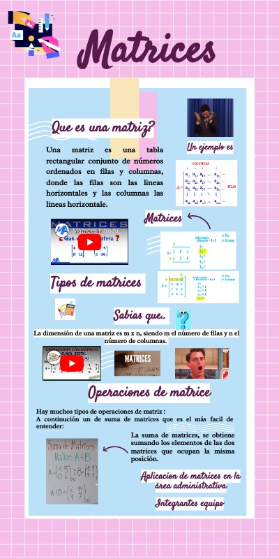 Infografía Matrices | Genially