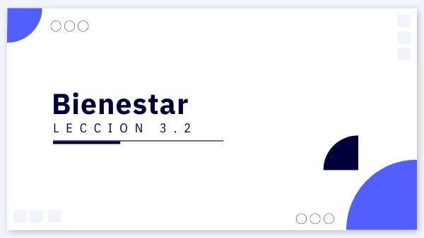Bienestar Leccion 3.2 | Genially