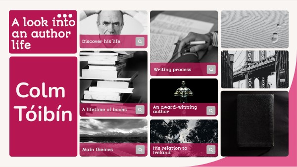 A look into an author life - Colm Tóibín | Genially