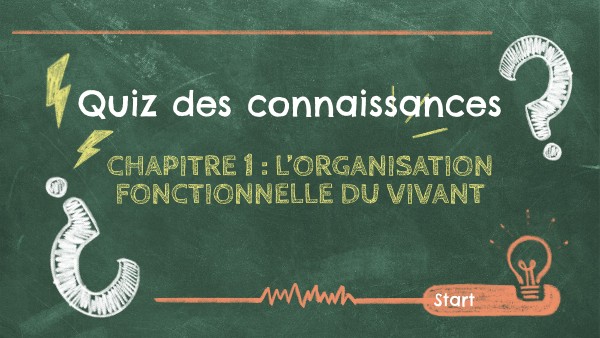 Quiz des connaissances seconde - chapitre 1