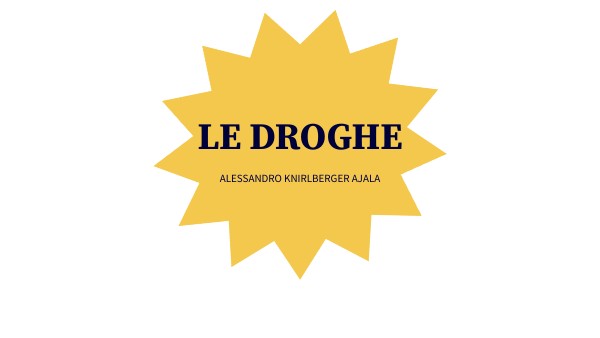 Le droghe