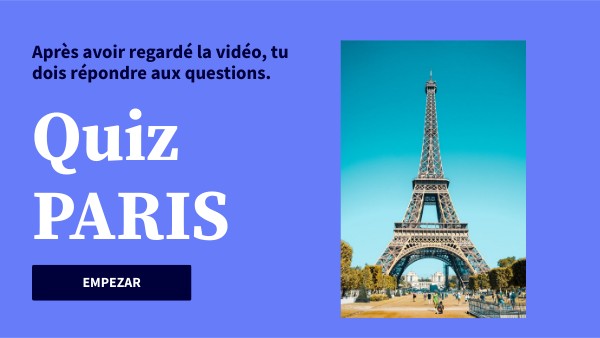 Quiz PARIS | Genially