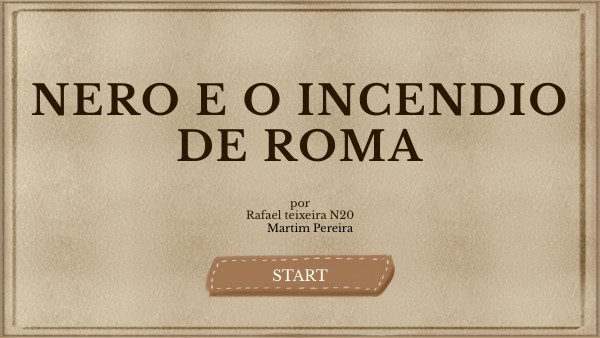 Apresentação de historia Nero e o incendio de roma
