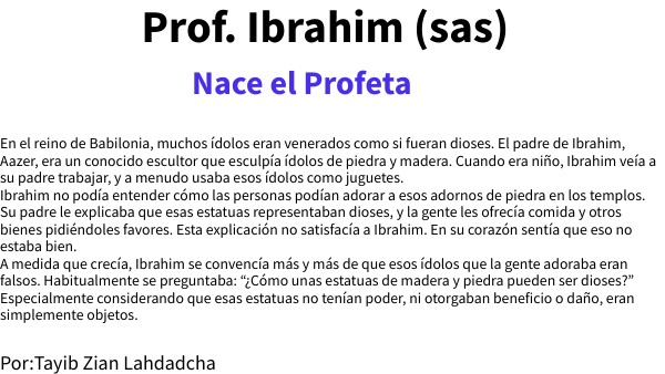 Profeta Ibrahim (sas)