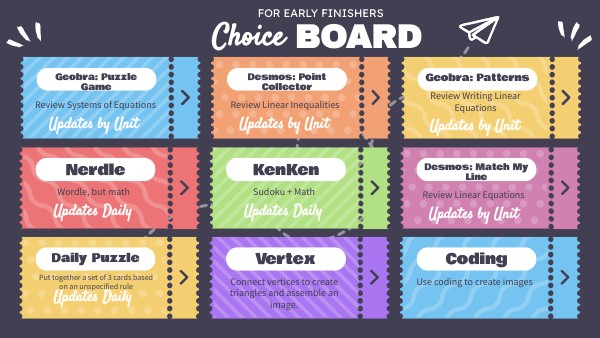 Copy - Choice Board
