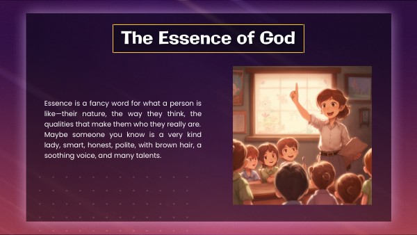 The Essence of God PrimaryPre | Genially
