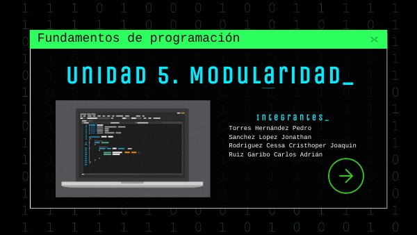 Modularidad en Programación | Genially