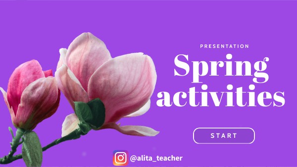 SECRET IMAGE QUIZ spring activities