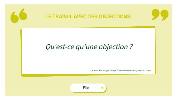 Qu'est-ce qu'une objection | Genially