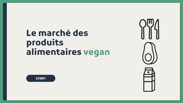 le marché de l'alimentaire vegan