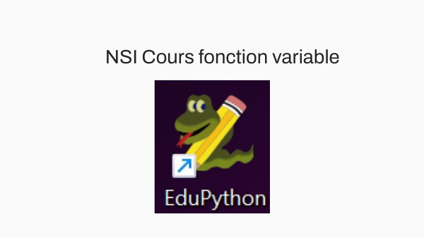 presentation variables python | Genially