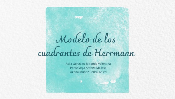 Modelos de los cuadrantes de Ned Herrmann | Genially