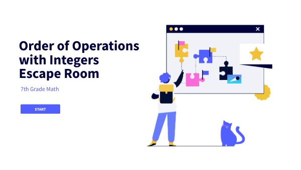 Integer Operations Escape Room | Genially