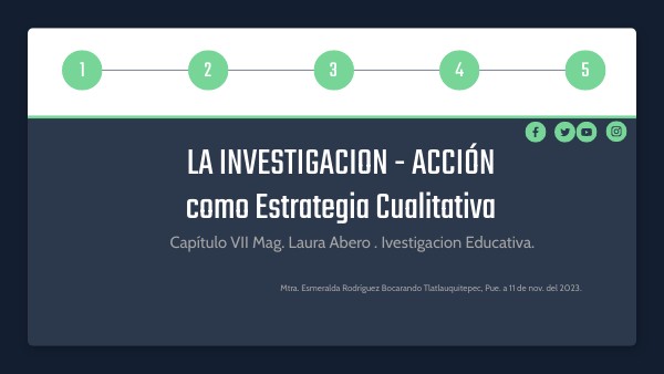 LA INVESTIGACION - ACCION. CAP. VII | Genially