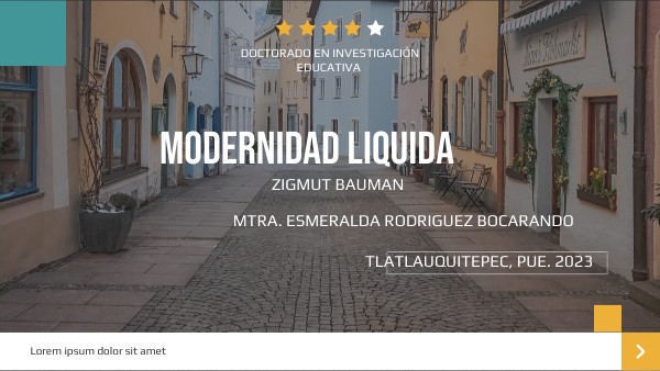 MODERNIDAD LIQUIDA: INDIVIDUALIDAD