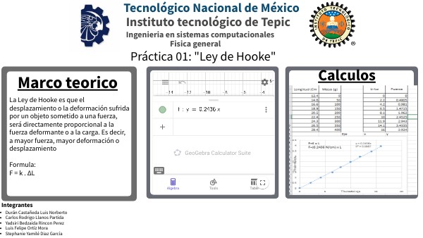 Práctica 1 Ley de Hooke