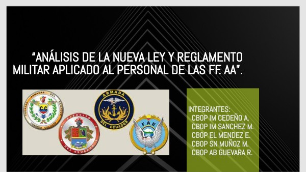 LEY DE PERSONAL FFAA