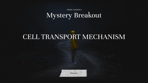 MYSTERY BREAKOUT-Cell Transport
