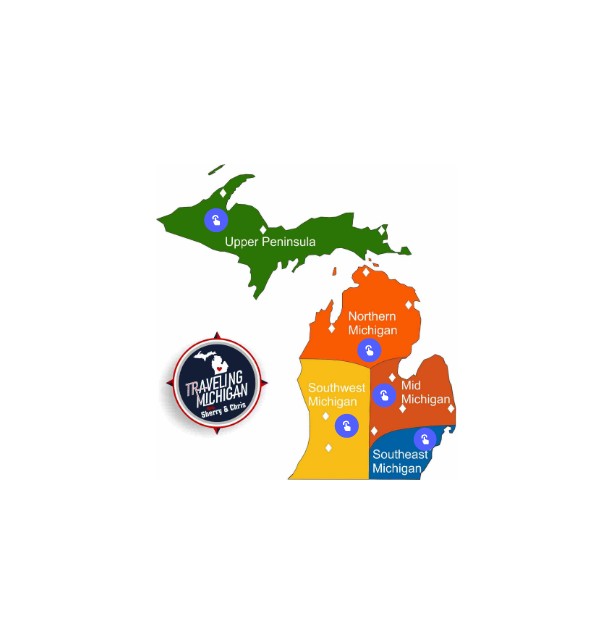 Interactive Michigan Regions