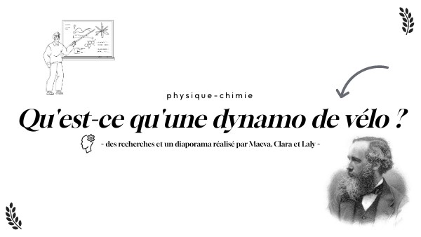 qu'est-ce qu'une dynamo de vélo | Genially