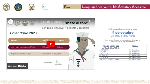 Foro 1. Lenguaje Incluyente, No Sexista y Accesible | Genially