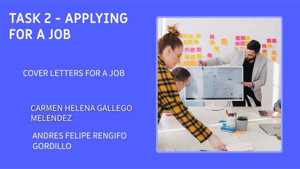 TASK 2 APPLYING FOR A JOB | Genially