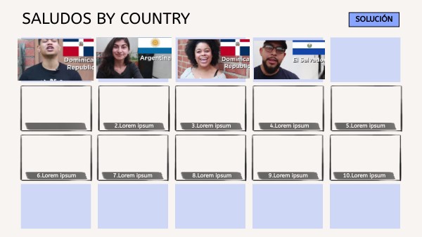 How latinos say hello