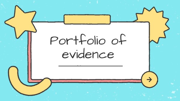 PORTFOLIO OF EVIDENCE | Genially