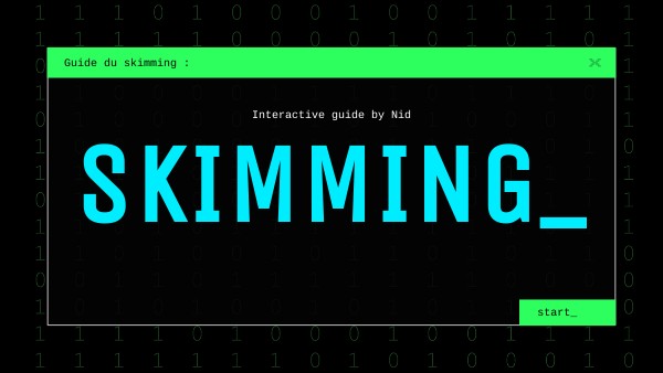 Skimming guide | Genially